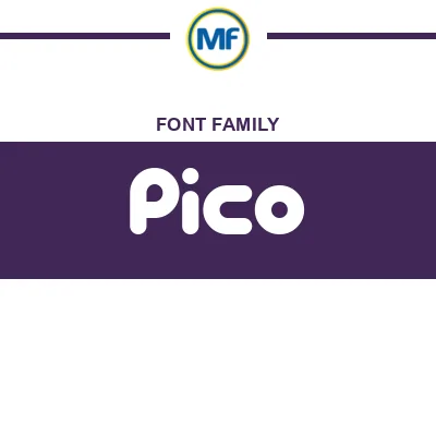 Pico Font Family: Free Download | MaisFontes