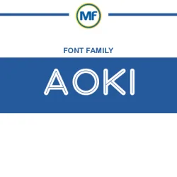 Aoki Regular Font: Free Download | MaisFontes