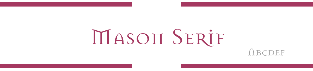 Mason Serif Bold: Free Font Download | MaisFontes
