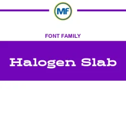 HalogenSlab Black：免费字体下载 | MaisFontes