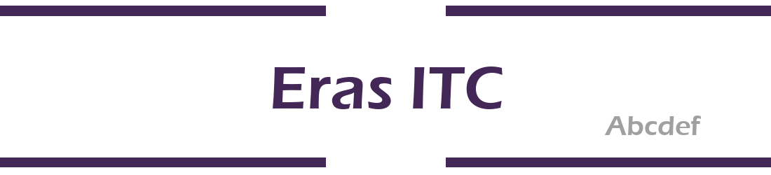 Eras ITC Bold Font: Free Download | MaisFontes