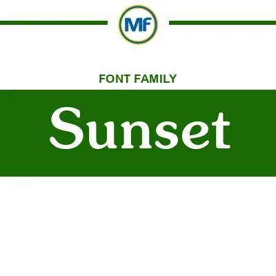 Download Sunset Fonts | MaisFontes