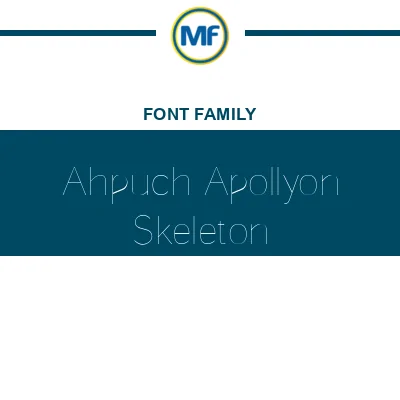 Ahpuch Apollyon Skeleton Font Family: Download Free | MaisFontes
