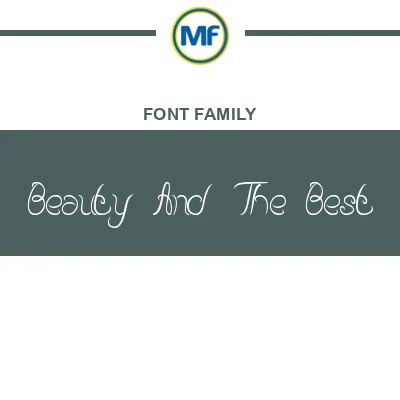 Beauty And The Best Font Family: Download Free | MaisFontes