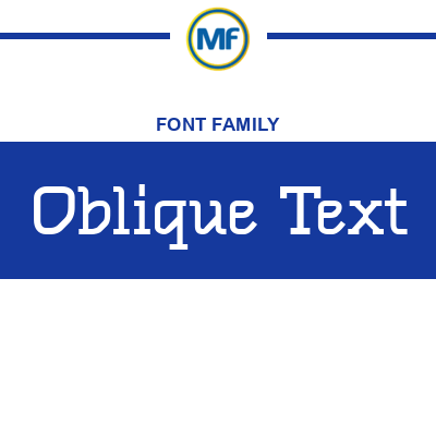 Download Oblique Text Fonts | MaisFontes
