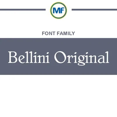 Bellini Original Font Family: Download Free | MaisFontes