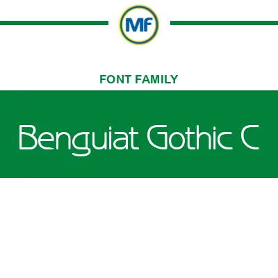 Benguiat Gothic C Font Family: Download Free | MaisFontes