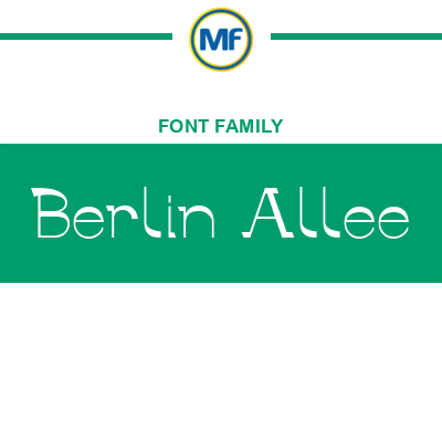 Berlin Allee Font Family: Download Free | MaisFontes