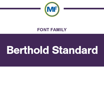 Berthold Standard Font Family: Free Download | MaisFontes