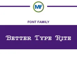Better Type Rite Spec Bold: Free Font Download | MaisFontes