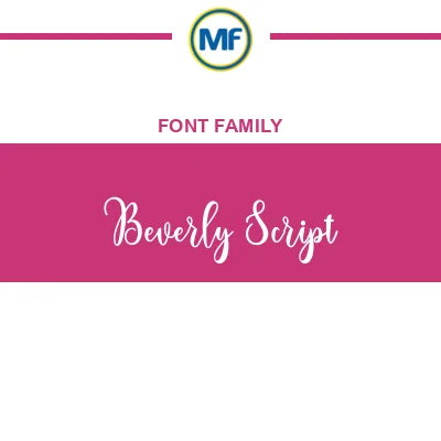 Beverly Script Font Family: Download Free | MaisFontes