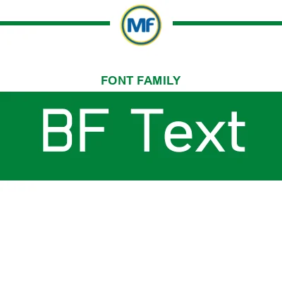 BF Text Font Family: Download Free | MaisFontes