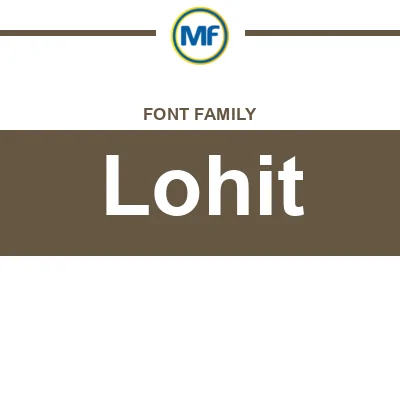 Download Lohit Fonts | MaisFontes
