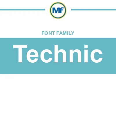 Technic Font Family: Free Download | MaisFontes