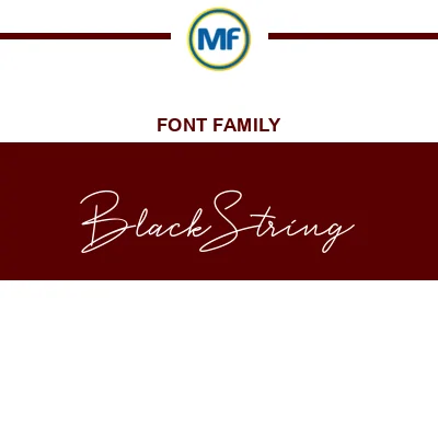 Download Black String Fonts | MaisFontes