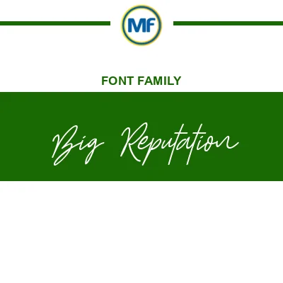 Big Reputation Font Family: Download Free | MaisFontes