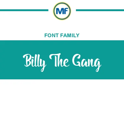 Billy The Gang Font Family: Download Free | MaisFontes