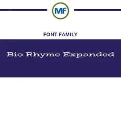 BioRhyme Expanded Regular: Free Font Download | MaisFontes