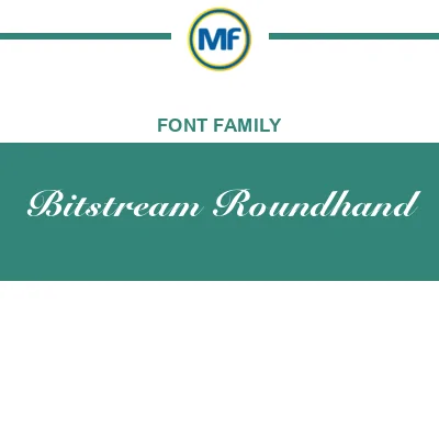 Bitstream Roundhand Font Family: Download Free | MaisFontes