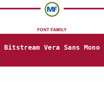 Bitstream Vera Sans Mono Font Family: Download Free | MaisFontes