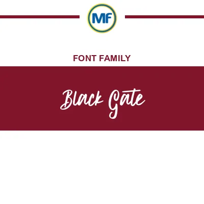 Black Gate Font Family: Download Free | MaisFontes