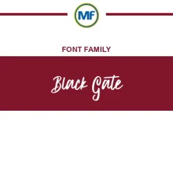 Black Gate Script Font: Free Download | MaisFontes