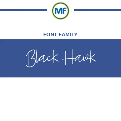 Black Hawk Font Family: Download Free | MaisFontes