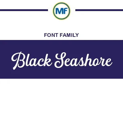 Black Seashore Font Family: Free Download | MaisFontes