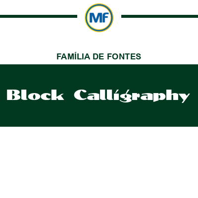 Block Calligraphy Família de Fontes: Baixe Grátis | MaisFontes