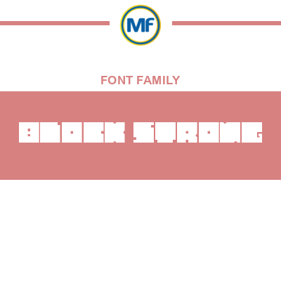Block Strong Font Family: Free Download | MaisFontes
