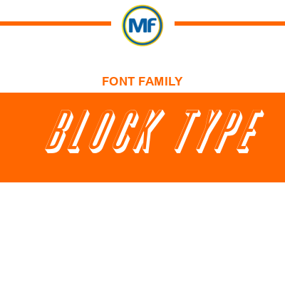 Block Type Font Family: Download Free | MaisFontes