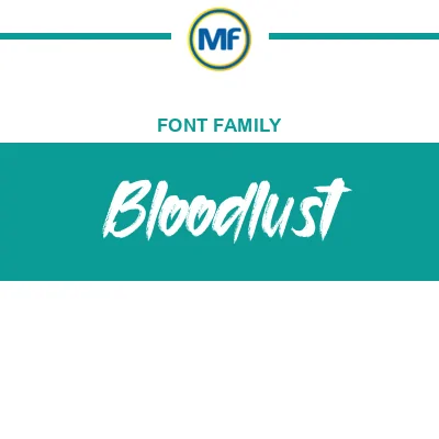 Bloodlust Font Family: Download Free | MaisFontes