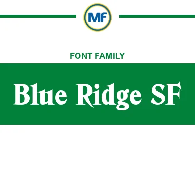 Blue Ridge SF Font Family: Download Free | MaisFontes