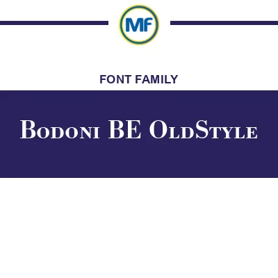 Bodoni BE OldStyle Font Family: Download Free | MaisFontes