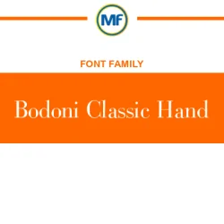 Bodoni Classic Hand Bold: Free Font Download | MaisFontes