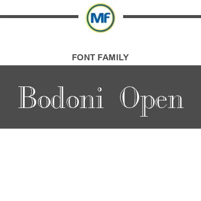 Bodoni Open Font Family: Free Download | MaisFontes