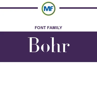 Bohr Font Family: Download Free | MaisFontes