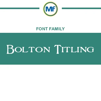 Bolton Titling Font Family: Download Free | MaisFontes