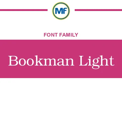 Bookman Light Font Family: Free Download | MaisFontes