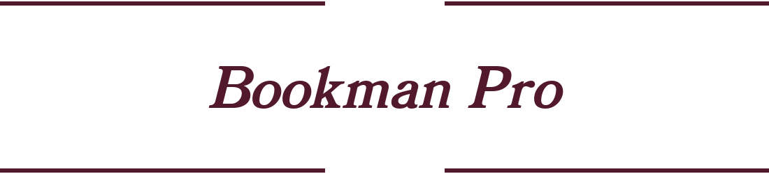 Bookman Pro Italic Font: Free Download | MaisFontes
