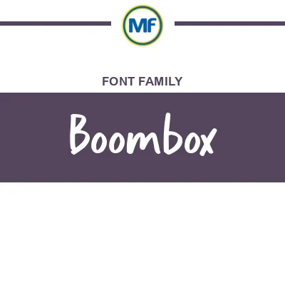 Boombox Font Family: Download Free | MaisFontes