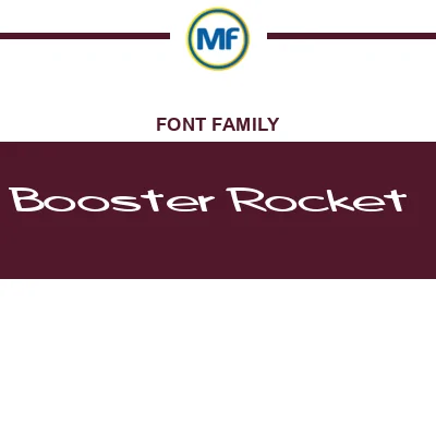 Booster Rocket Font Family: Download Free | MaisFontes