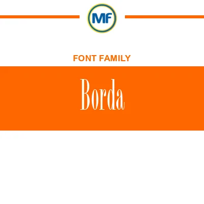Borda Font Family: Free Download | MaisFontes