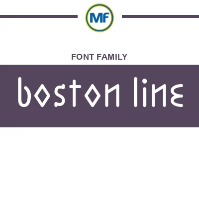 Boston Line Font Family: Download Free | MaisFontes