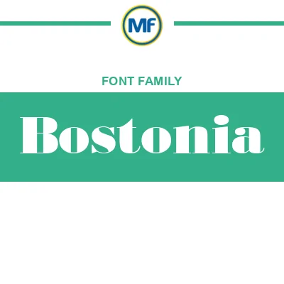 Bostonia Font Family: Download Free | MaisFontes