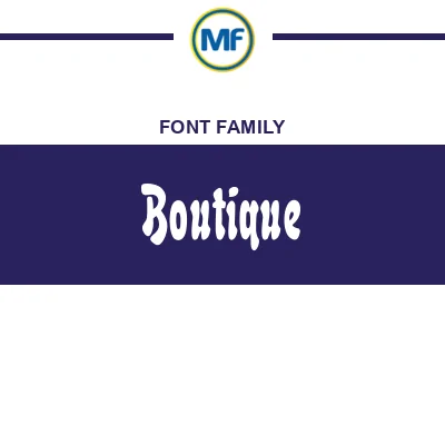 Boutique Font Family: Free Download | MaisFontes