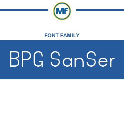 BPG SanSer Font Family: Download Free | MaisFontes