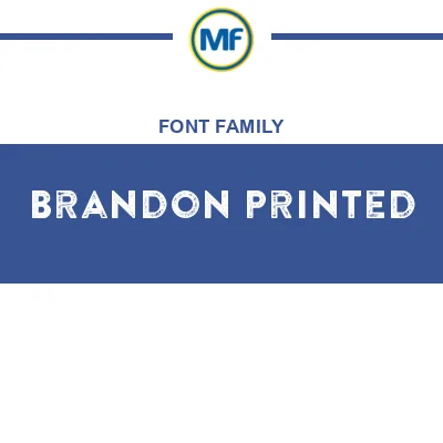 Brandon Printed Font Family: Download Free | MaisFontes