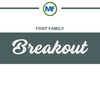 Breakout Font Family: Download Free | MaisFontes