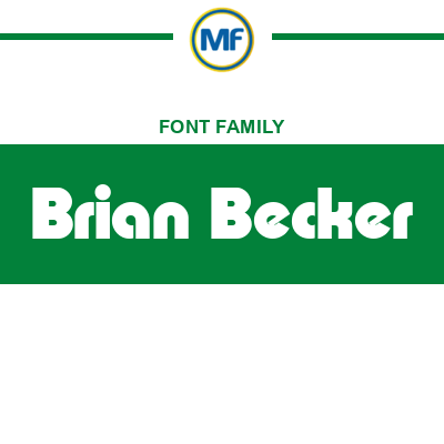Brian Becker Font Family: Free Download | MaisFontes
